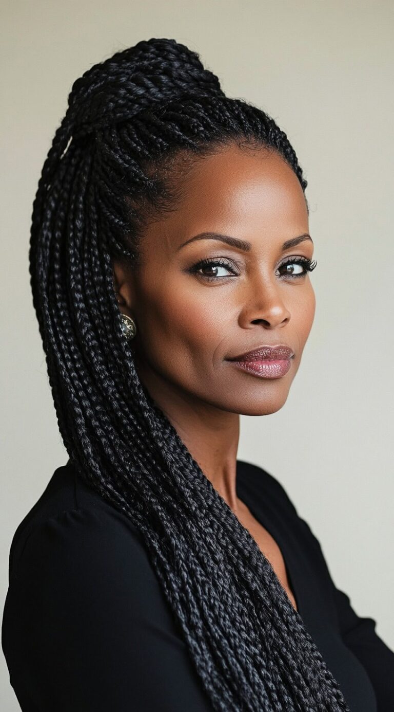 15 Stunning Braids for Older Black Women Over 50: Graceful & Timeless ...